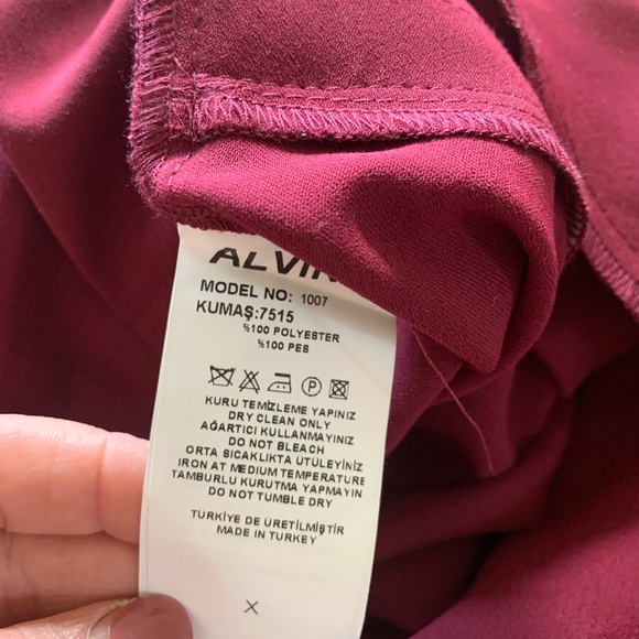 Alvina | Dresses | Nwot Alvina Dress Abaya Jilbab Turkish Burgundy 42 ...